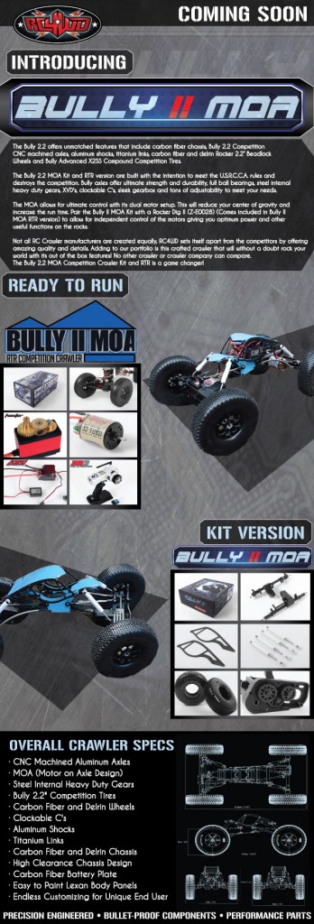 RC4WD Bully II MOA Kit & RTR Competition Crawlers Coming Soon!!